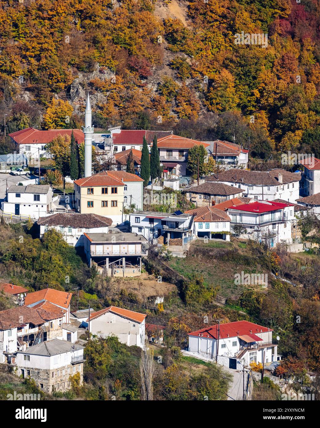 Thermal bath in Thermes Greek pomak villages near Xanthi, beautiful ...