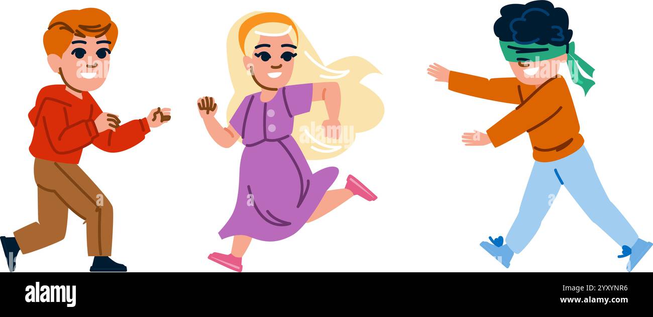 Hide seek find children Stock Vector Images - Alamy