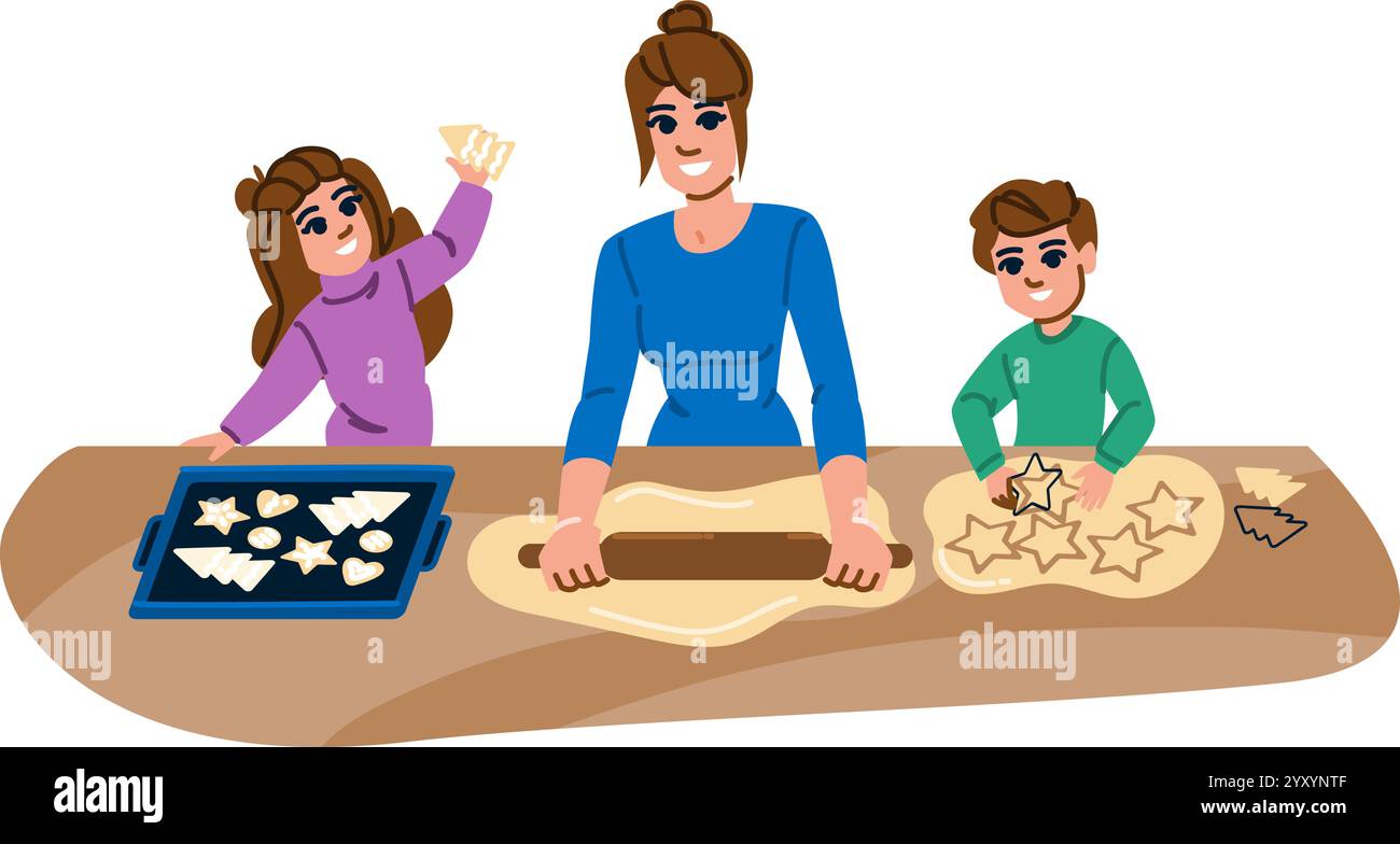 Homemade cookies recipe gingerbread Stock Vector Images - Alamy