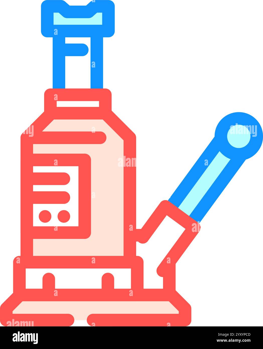 jack car repair tool color icon vector illustration Stock Vector Image ...