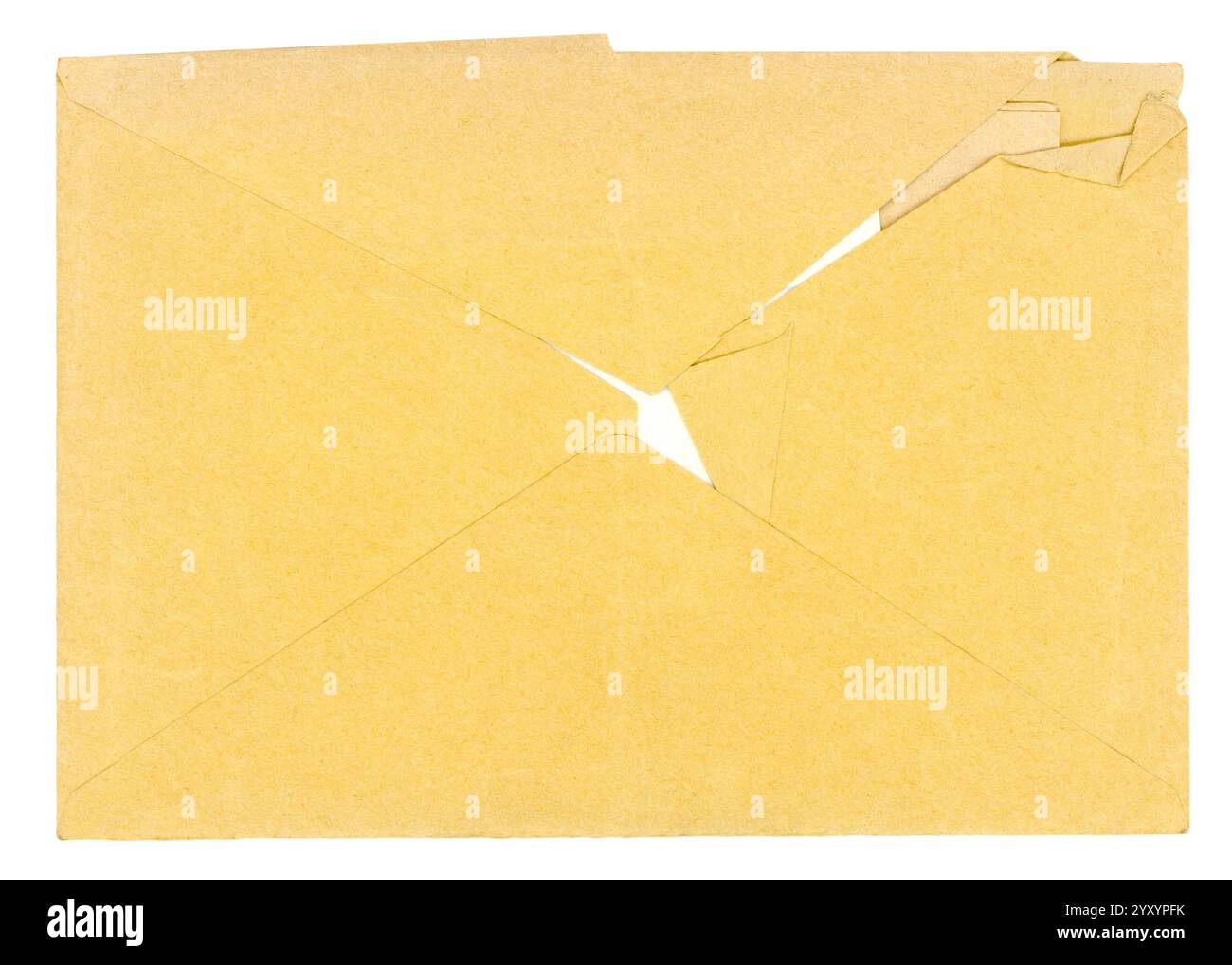 brown paper letter envelope for mail postage isolated over white ...