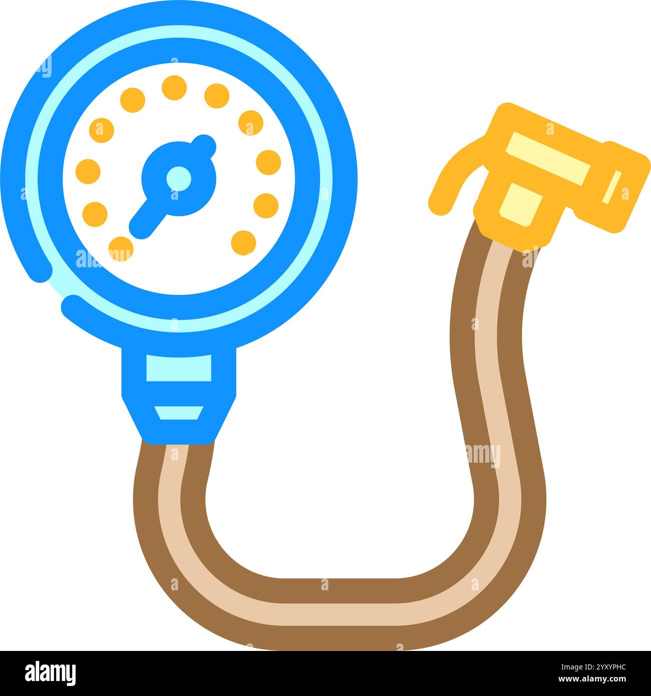 fuel pressure gauge color icon vector illustration Stock Vector Image ...