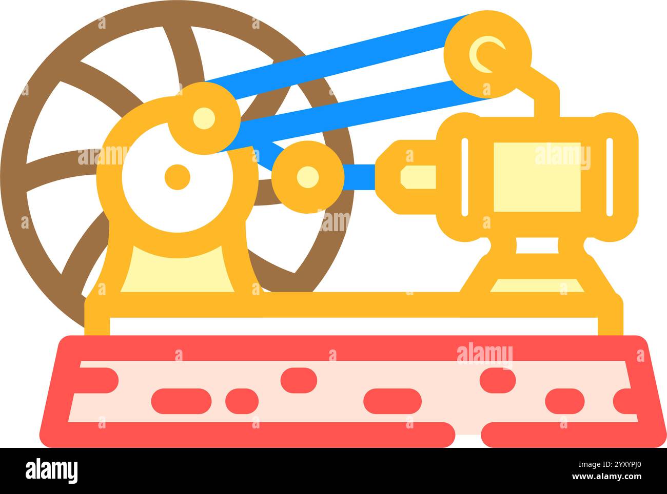 Development of the steam engine Stock Vector Images - Alamy