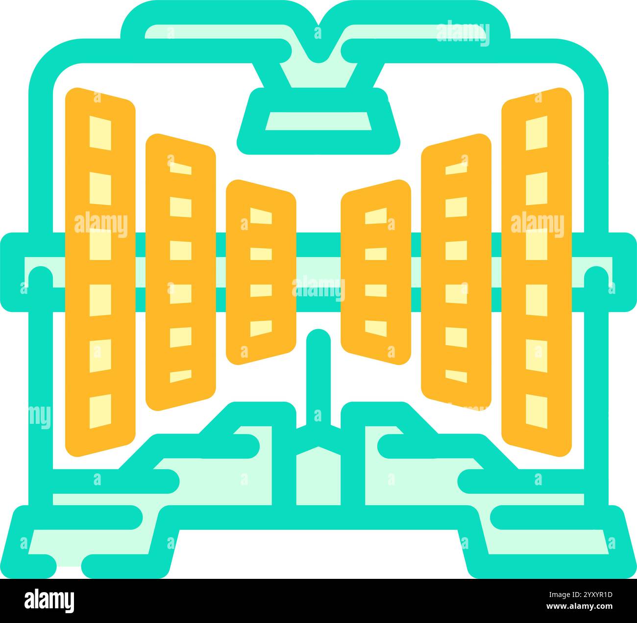 steam turbine industry color icon vector illustration Stock Vector ...