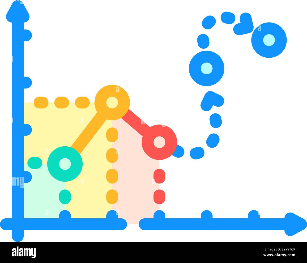 predictive analytics color icon vector illustration Stock Vector Image ...