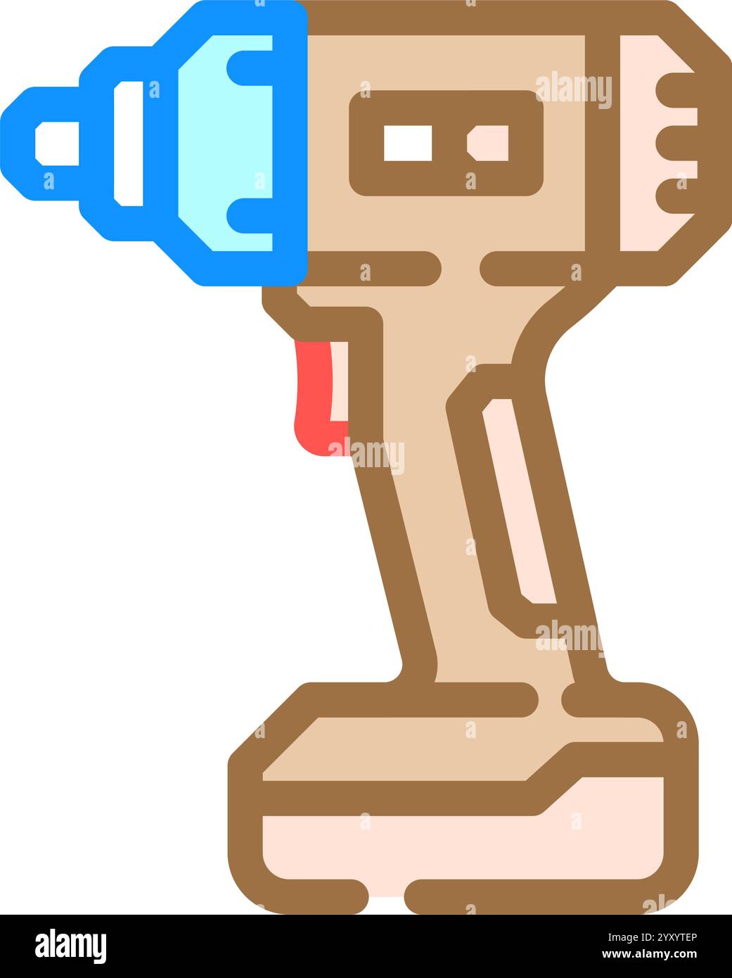 Impact torque wrench Stock Vector Images - Alamy