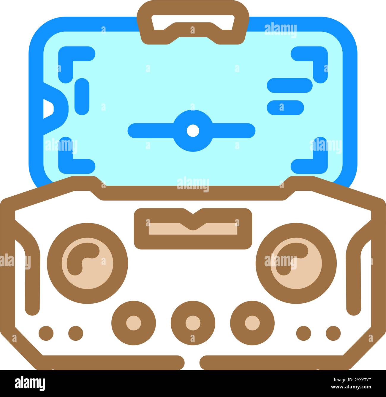 remote control aerial vehicle color icon vector illustration Stock ...