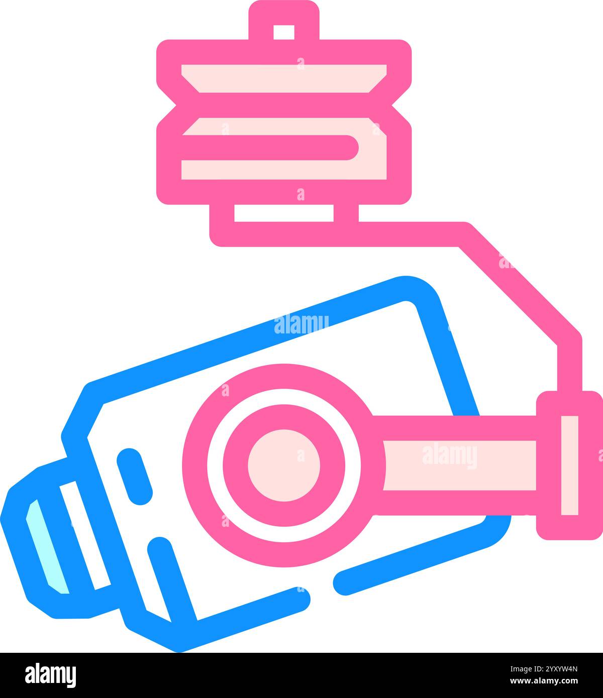 camera gimbal aerial vehicle color icon vector illustration Stock ...