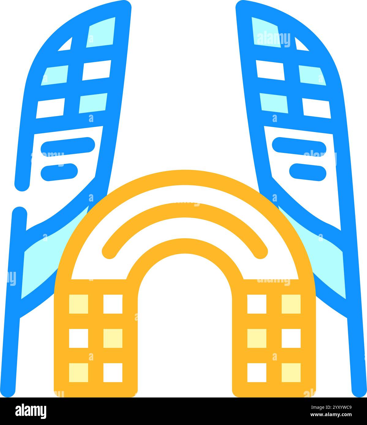 drone racing flag aerial vehicle color icon vector illustration Stock ...