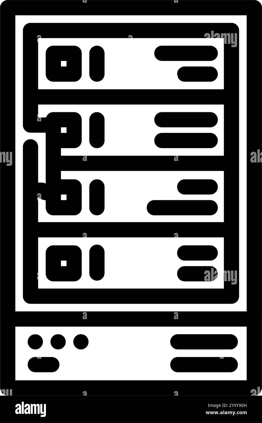 storage disks big data line icon vector illustration Stock Vector Image & Art - Alamy