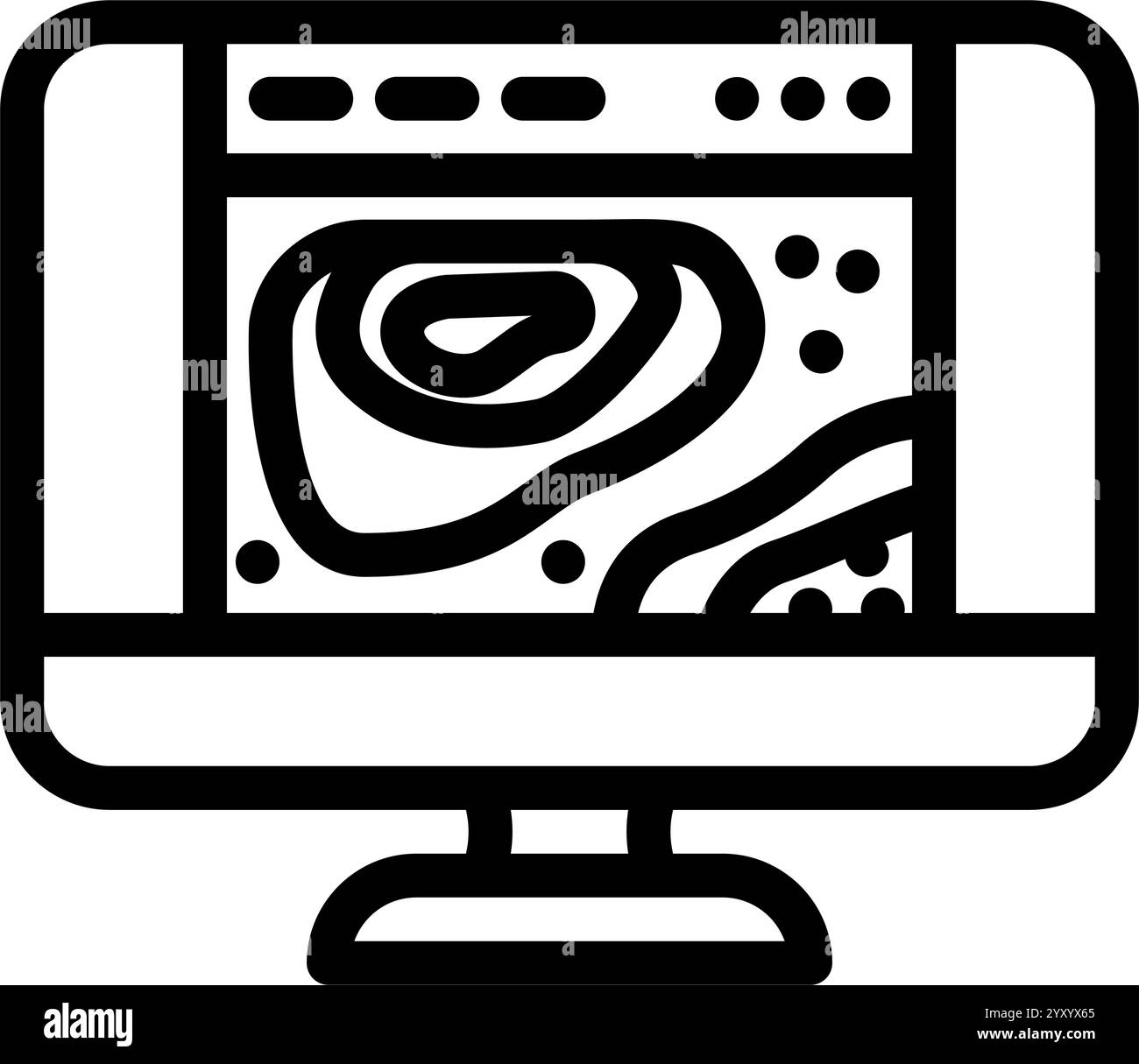 heatmap big data line icon vector illustration Stock Vector Image & Art ...