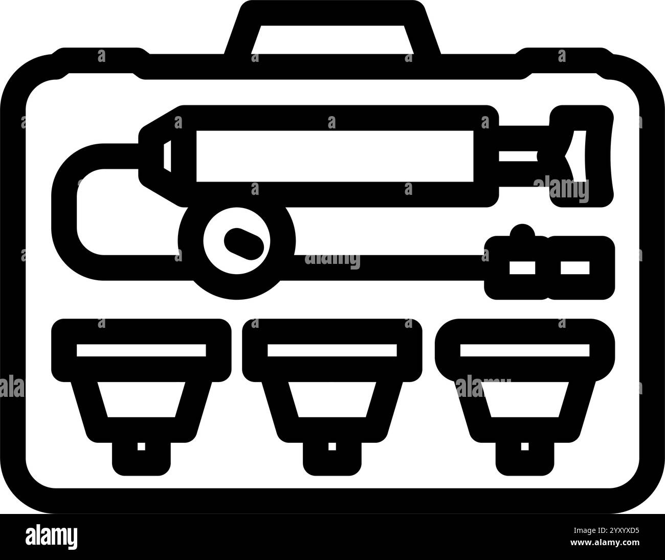 Coolant Pressure Tester Car Line Icon Vector Illustration Stock Vector Image And Art Alamy