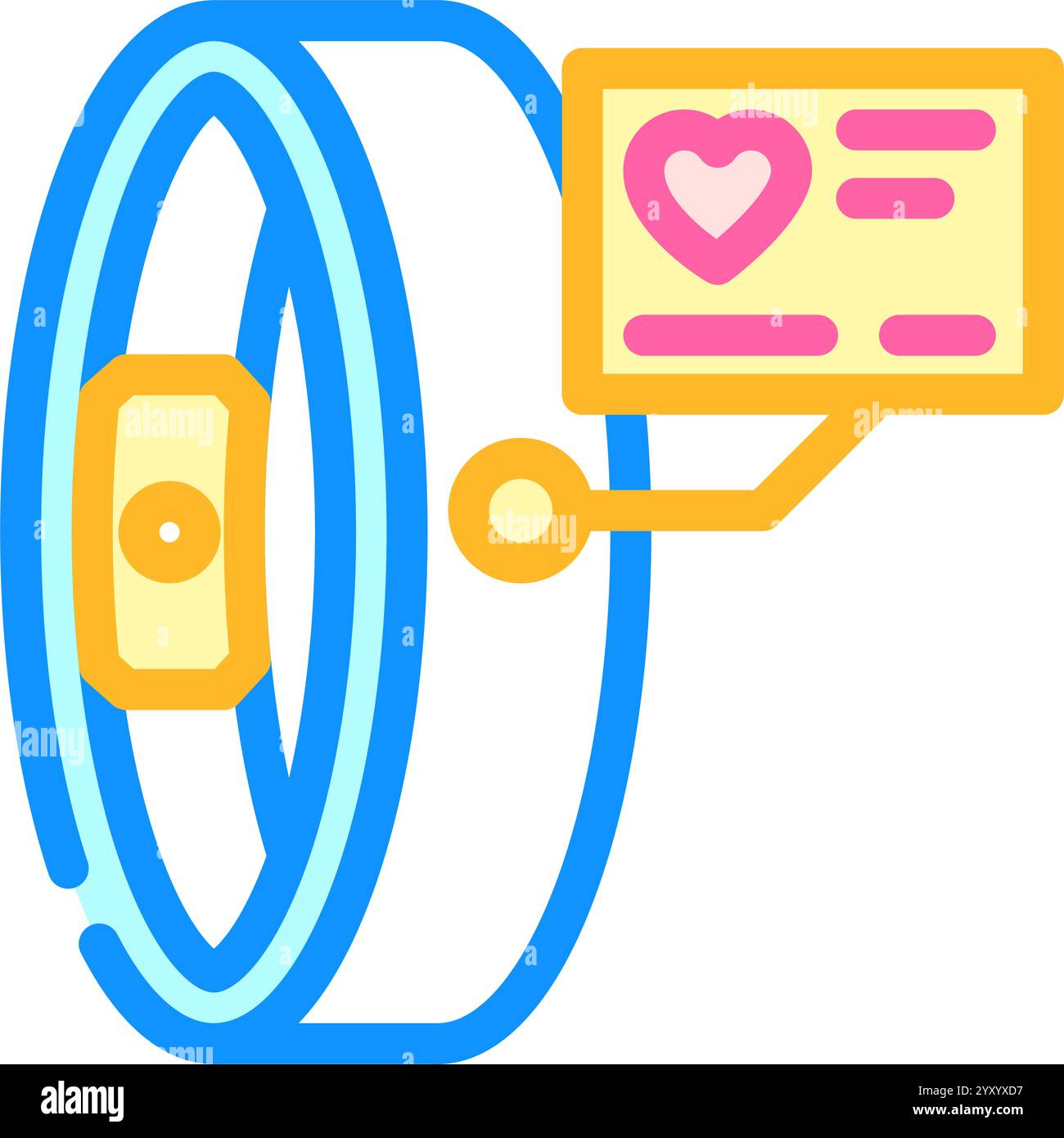 smart ring wearable color icon vector illustration Stock Vector Image ...