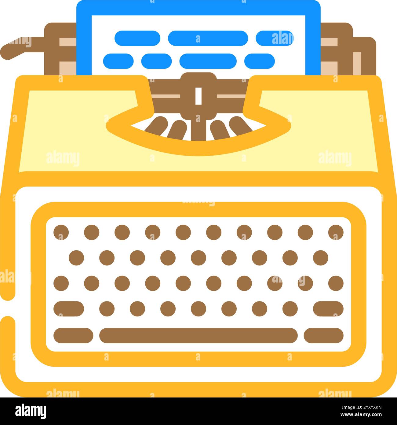 typewriter industry color icon vector illustration Stock Vector Image ...