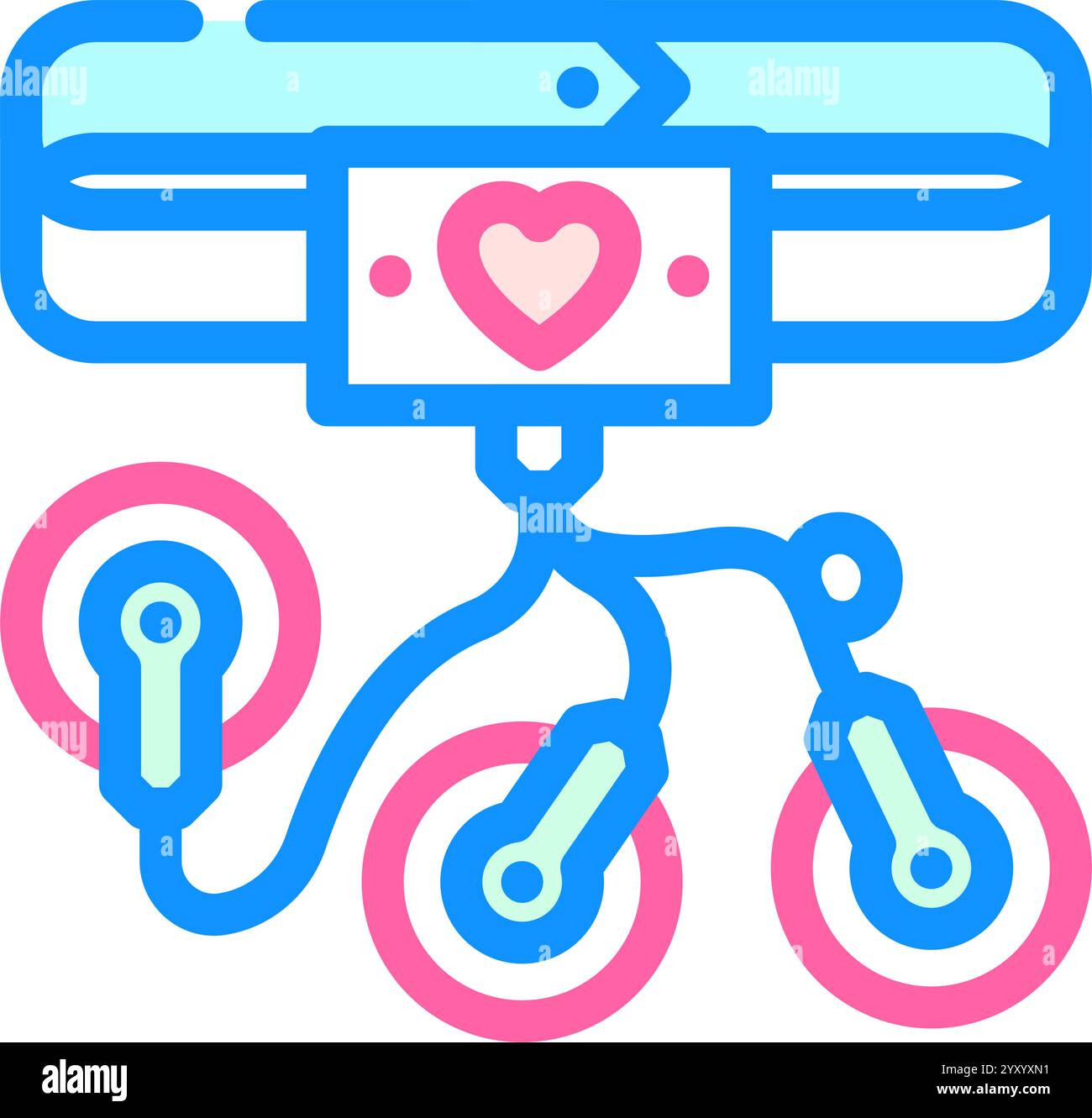 wearable ecg color icon vector illustration Stock Vector Image & Art ...