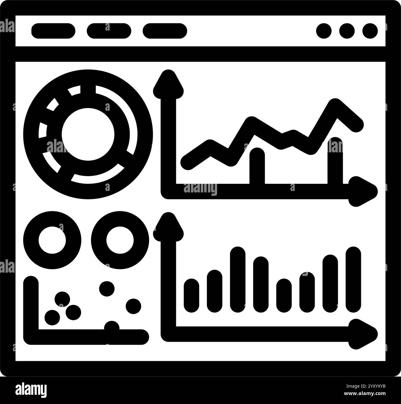 Data insights dashboard Black and White Stock Photos & Images - Alamy