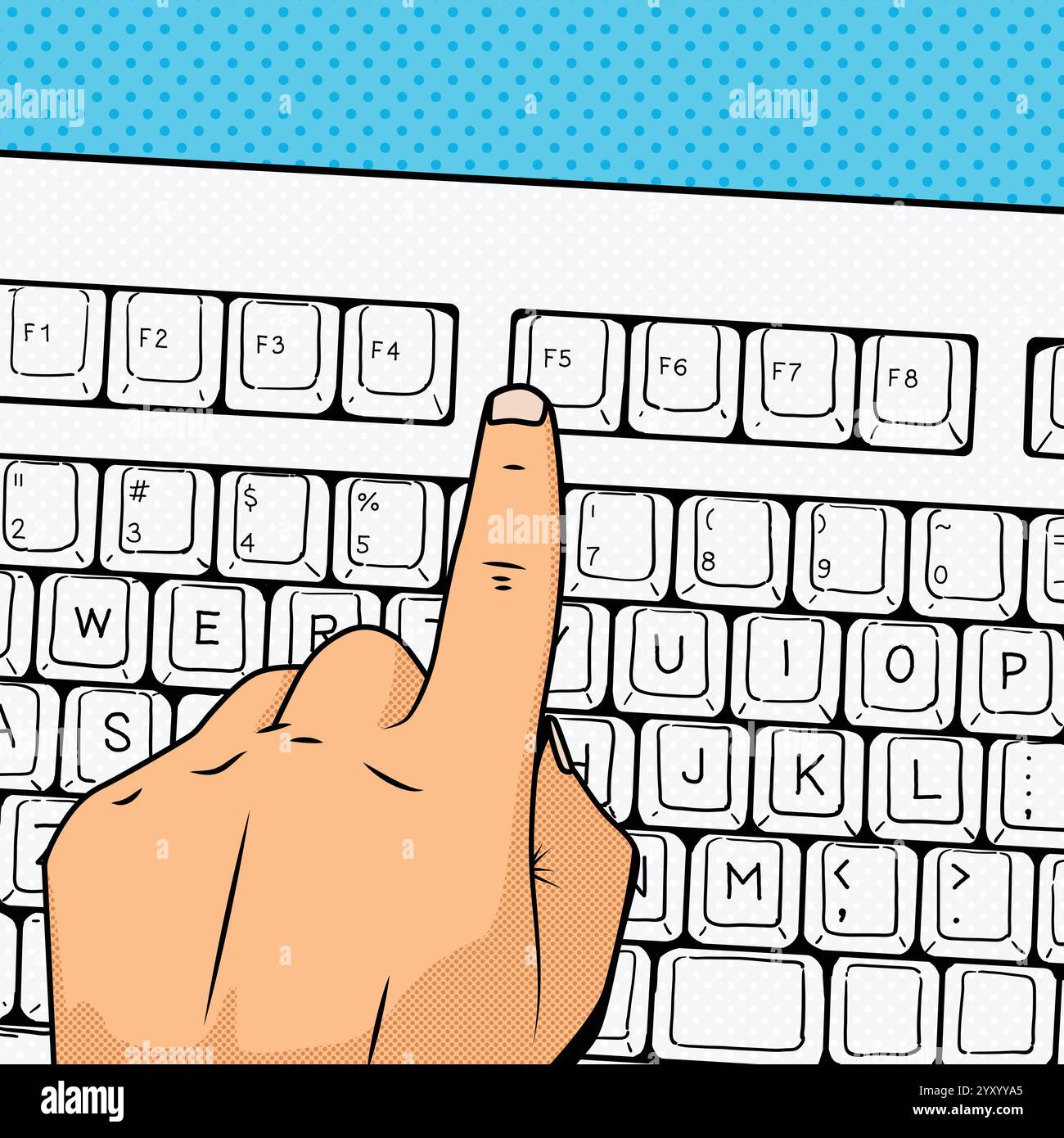 F5 key Stock Vector Images - Alamy