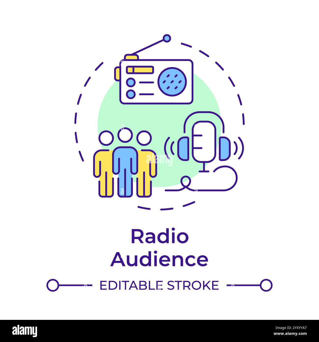 Audience listening Stock Vector Images - Alamy