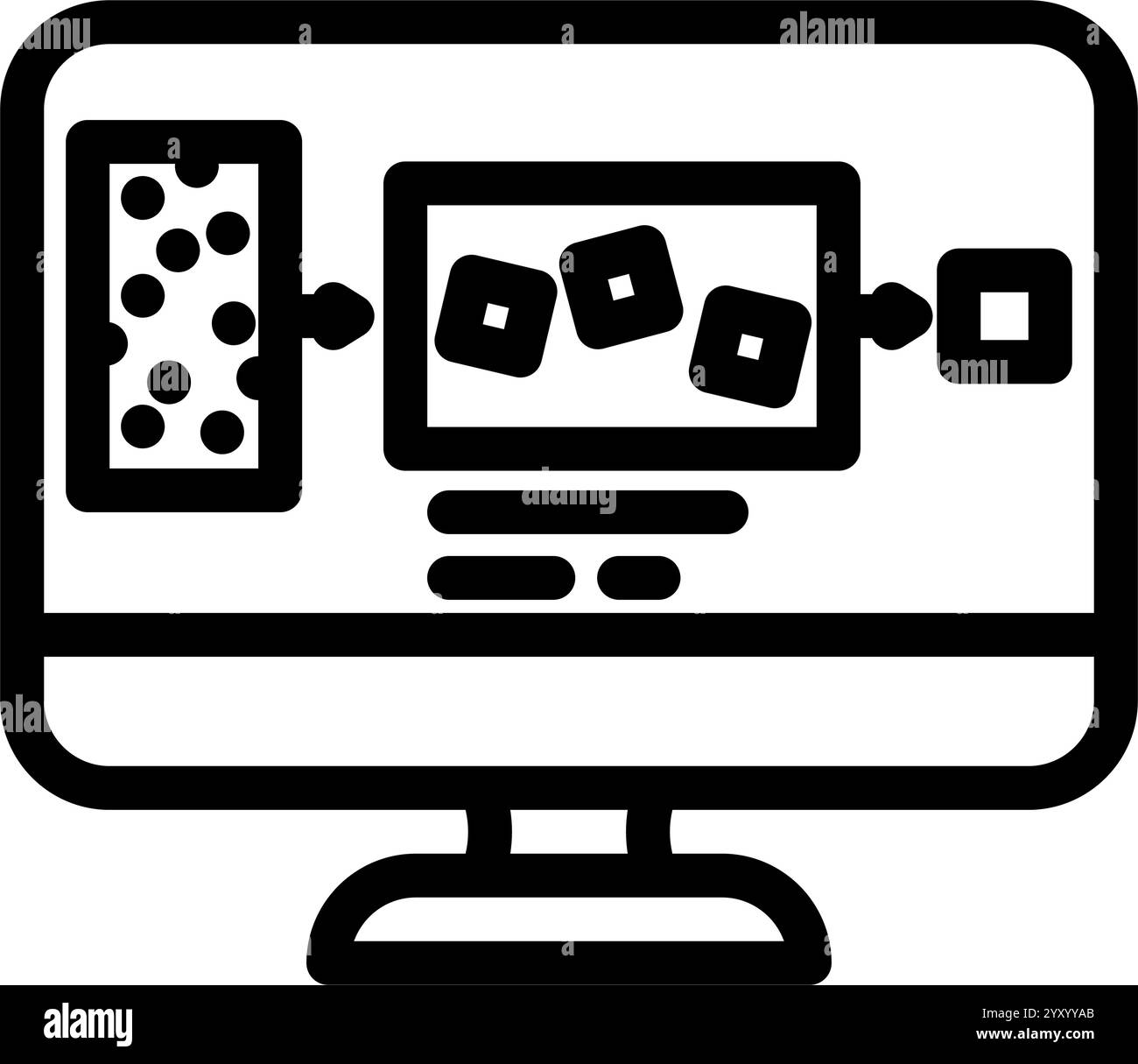 real time stream line icon vector illustration Stock Vector Image & Art ...