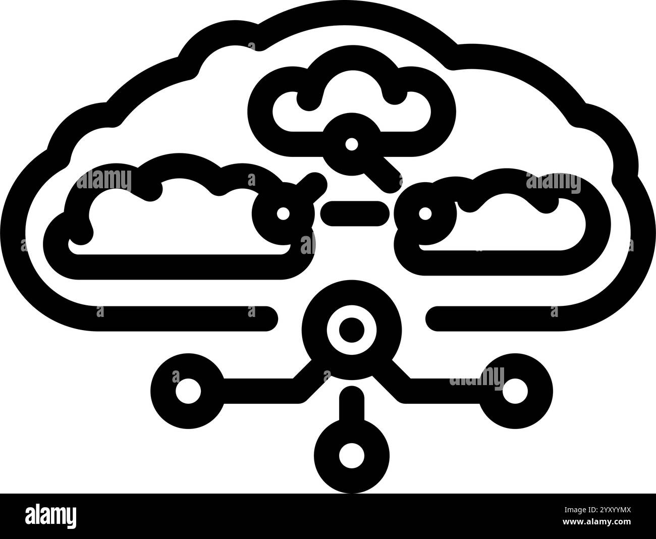 hybrid cloud computing line icon vector illustration Stock Vector Image ... hybrid cloud computing line icon vector illustration Stock Vector Image ...