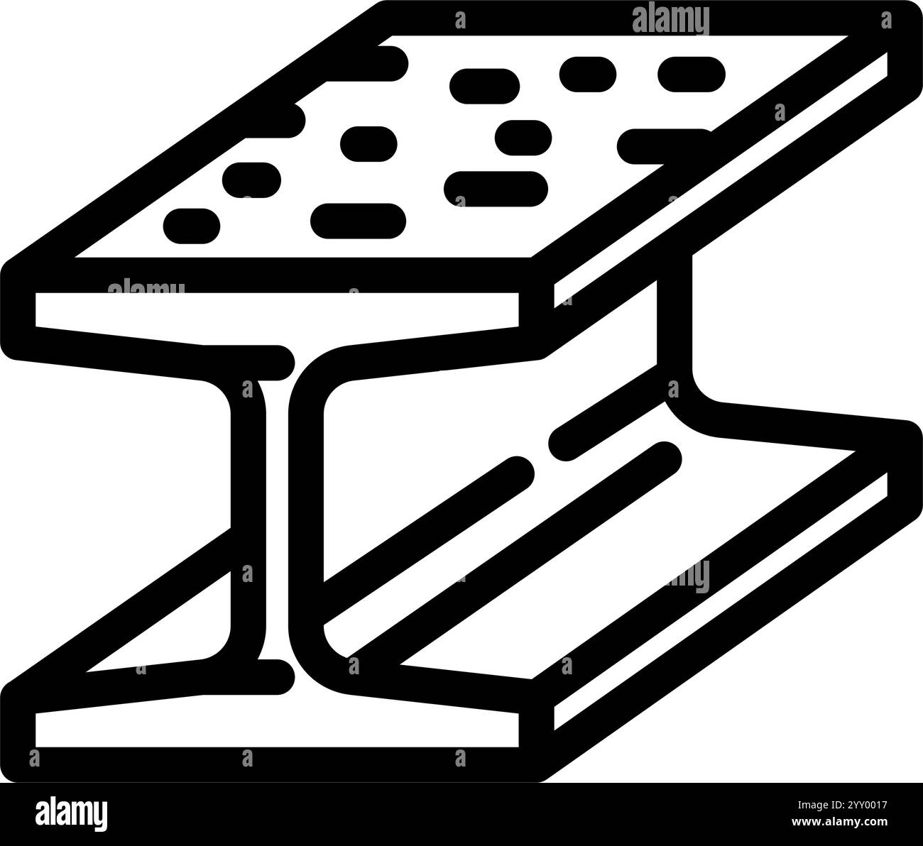 steel beam industry line icon vector illustration Stock Vector Image ...