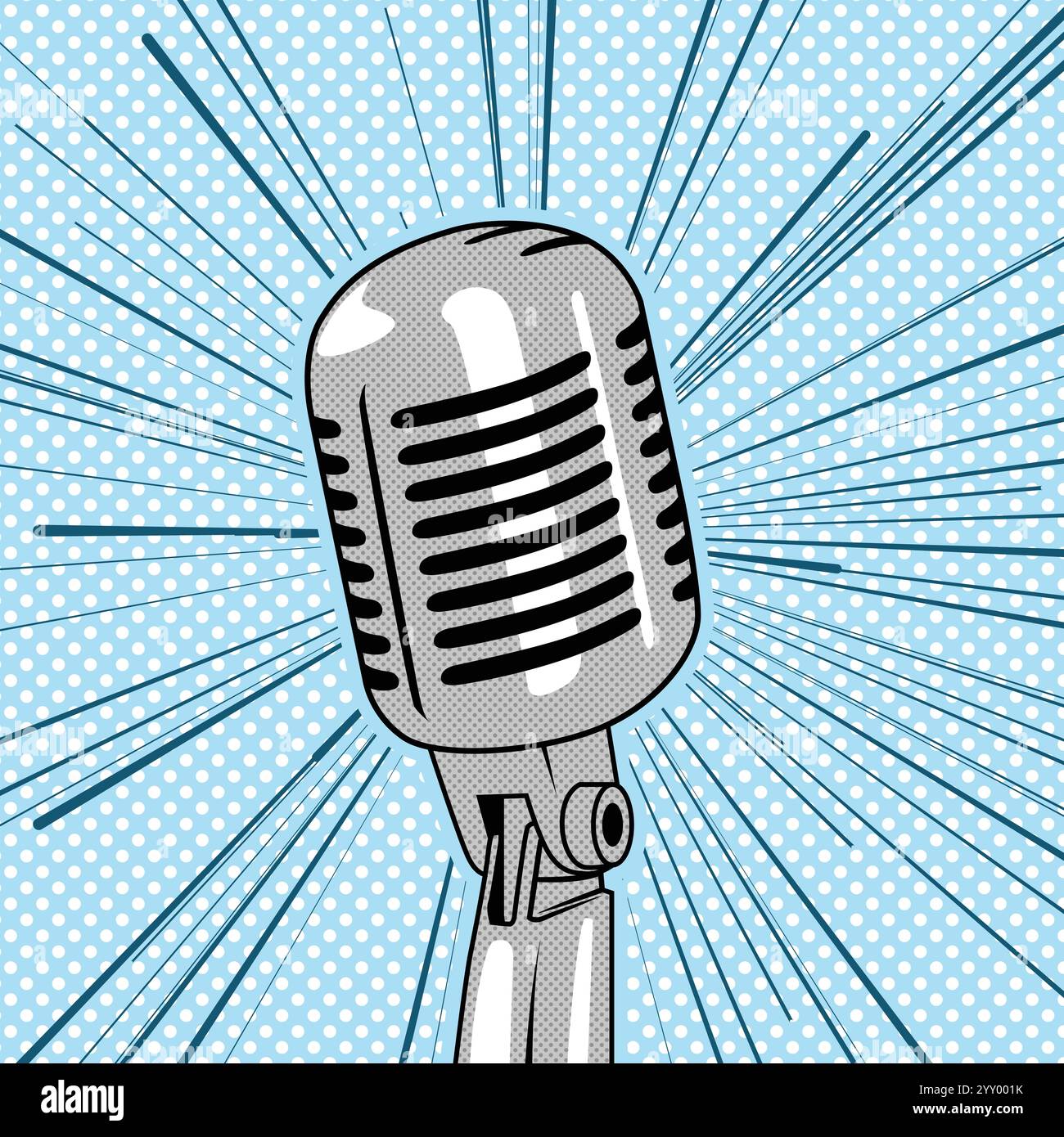Vintage concert microphone Stock Vector Images - Alamy