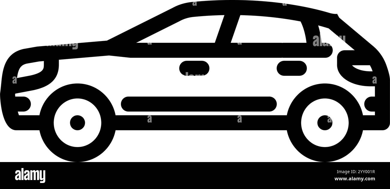 automobile industry line icon vector illustration Stock Vector Image ...