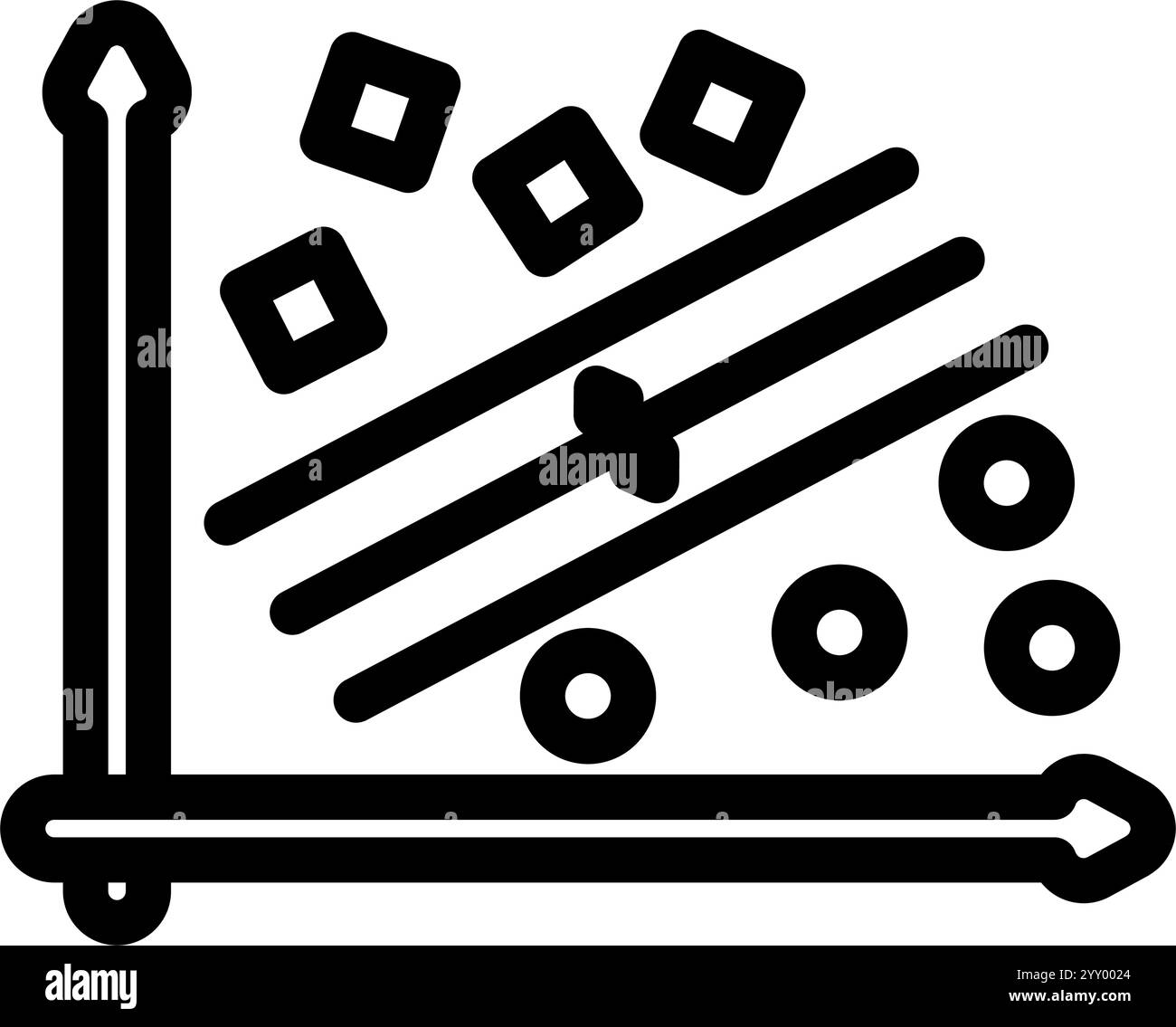 support vector machine learning line icon vector illustration Stock ... support vector machine learning line icon vector illustration Stock ...