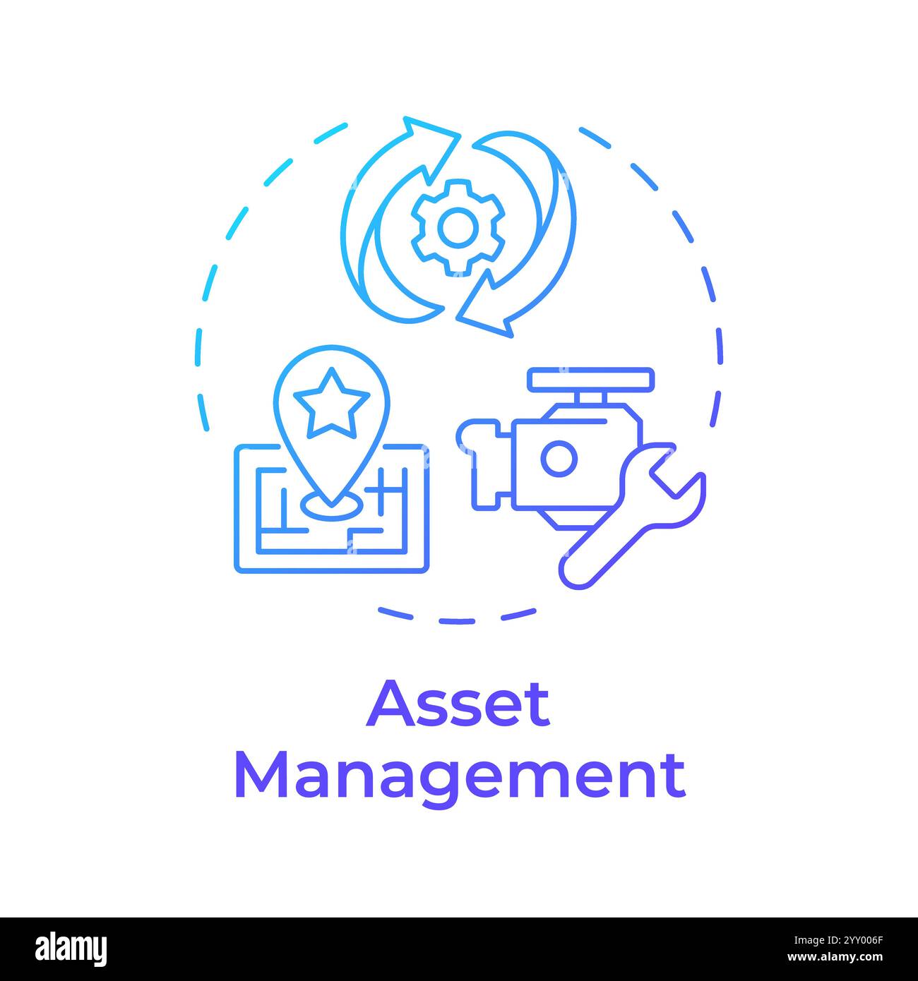 Asset management concept image Cut Out Stock Images & Pictures - Alamy