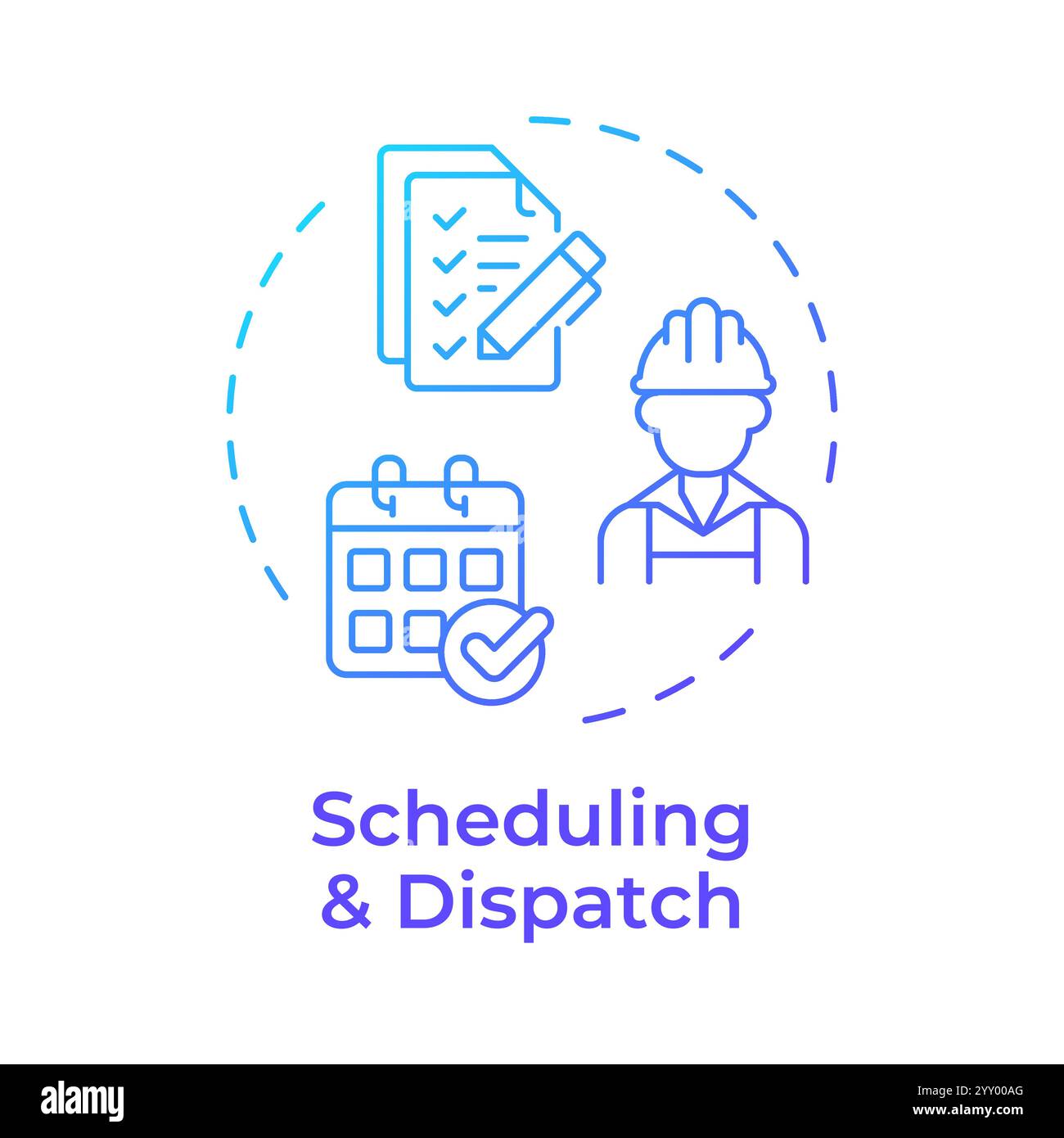 Dispatch scheduling Stock Vector Images - Alamy
