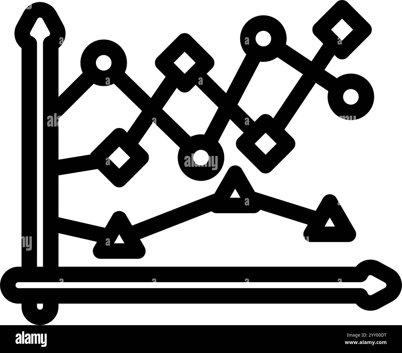 Data Points Plot Machine Learning Line Icon Vector Illustration Stock Vector Image And Art Alamy