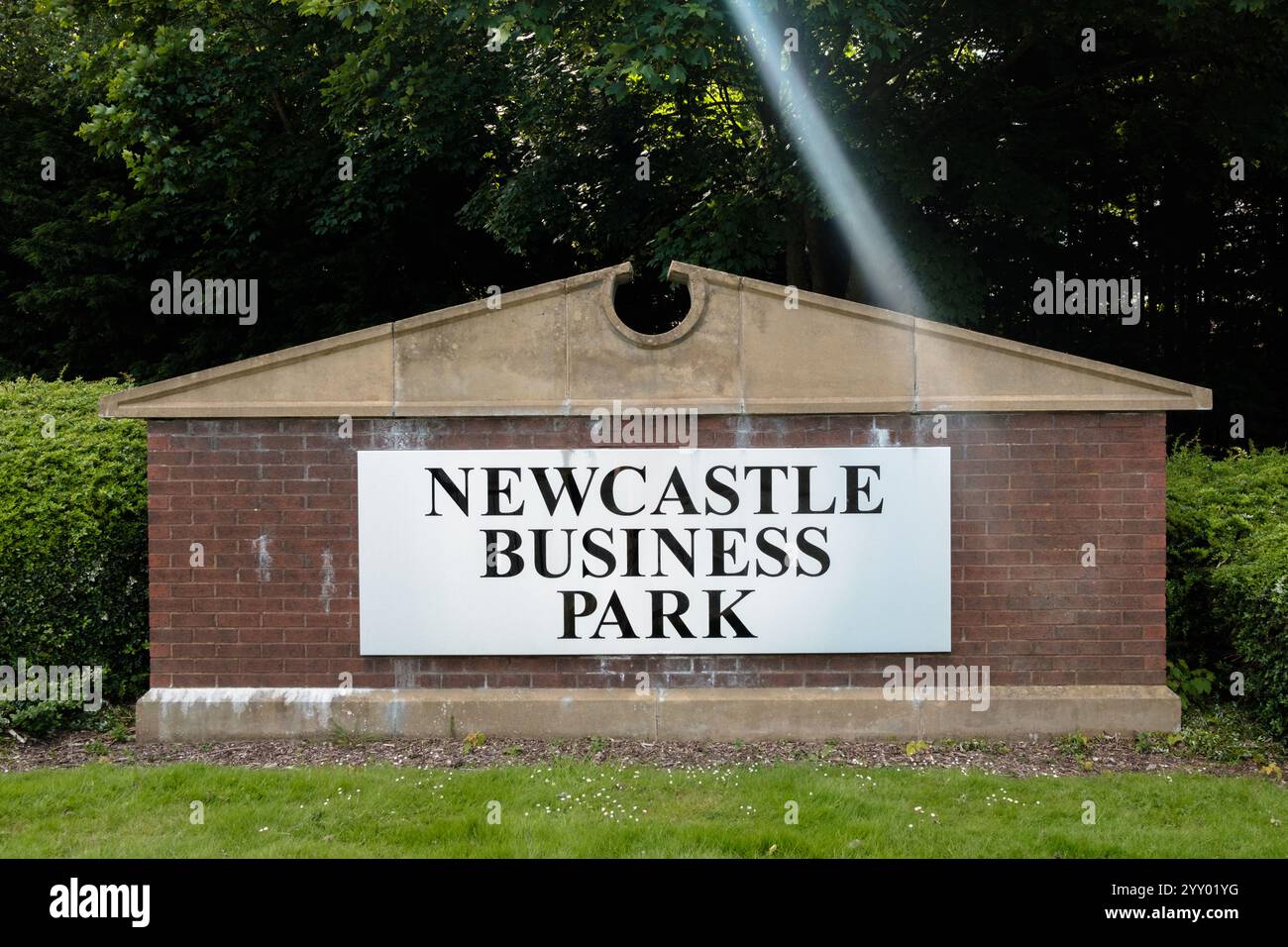 Newcastle business park sign architecture hi-res stock photography and ...