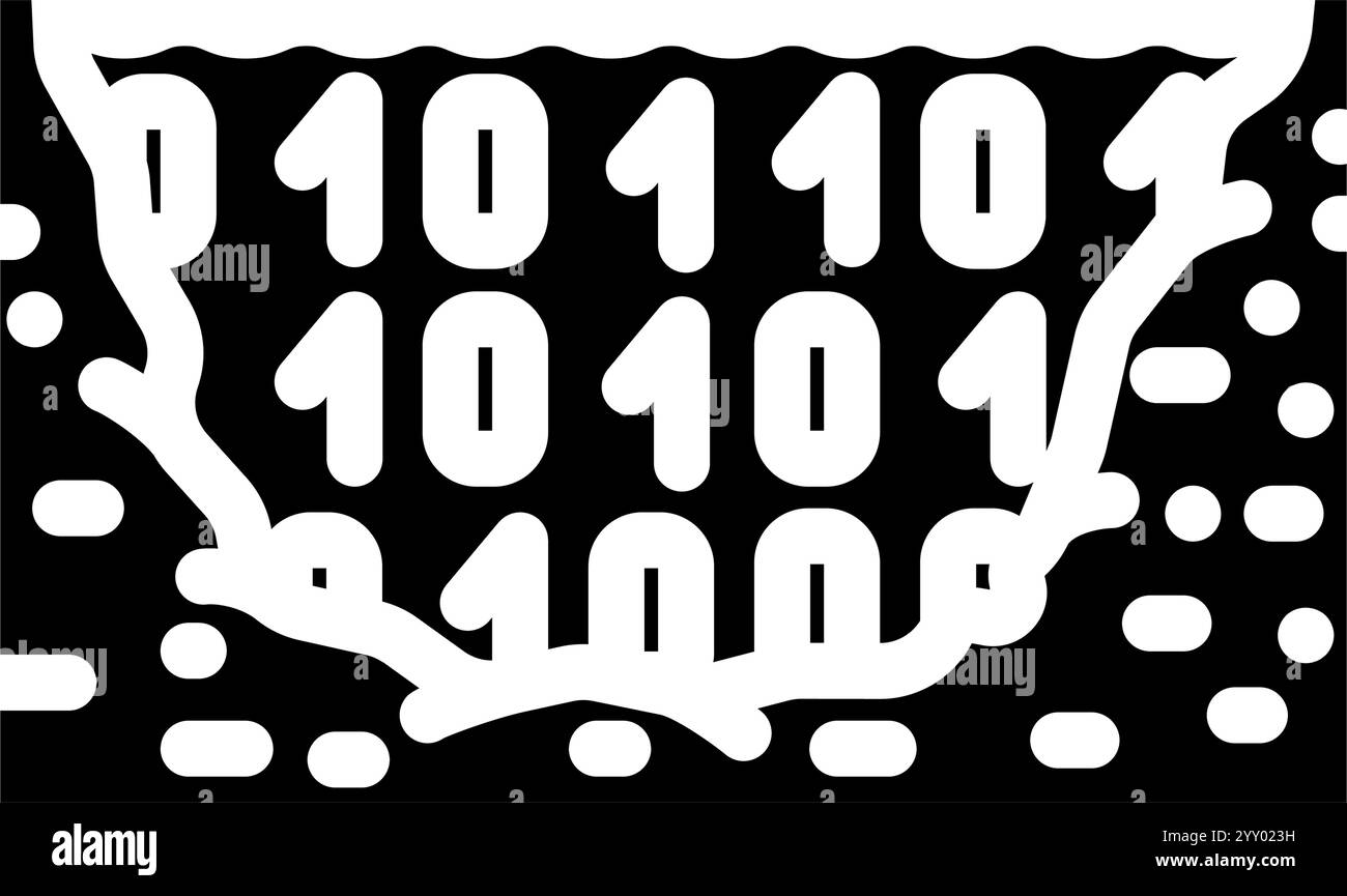 lake big data glyph icon vector illustration Stock Vector Image & Art ...