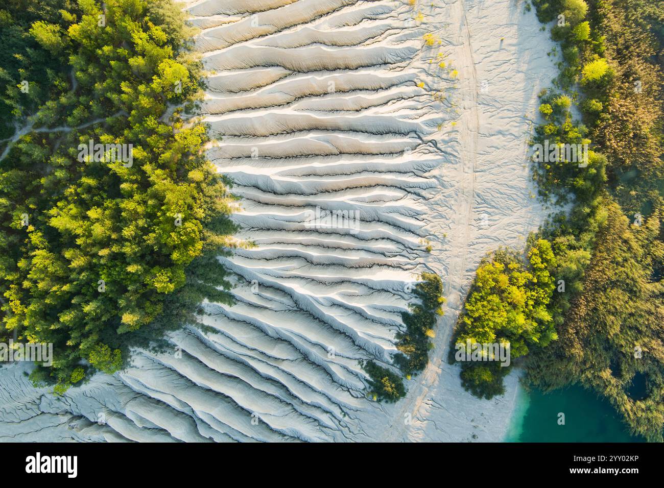 Aerial drone shot sand quarry hi-res stock photography and images - Alamy