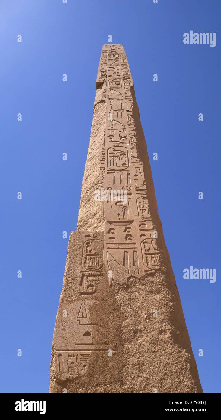 Obelisk of Thutmose I in Karnak Temple in Luxor, Egypt Stock Photo - Alamy