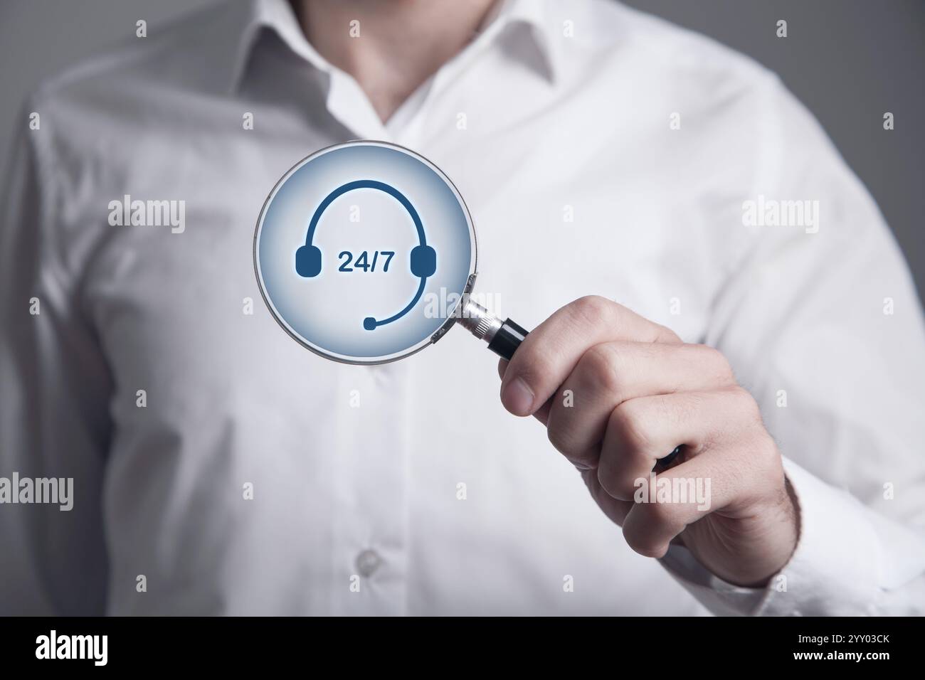 24 support service icon hi-res stock photography and images - Alamy