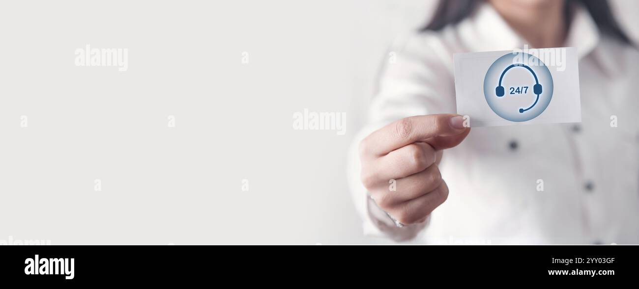 24 service concept open support hi-res stock photography and images - Alamy