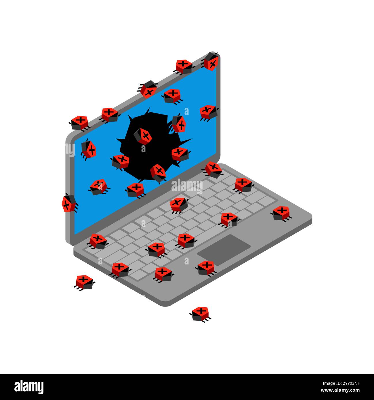 Safety concept sign malware Cut Out Stock Images & Pictures - Alamy