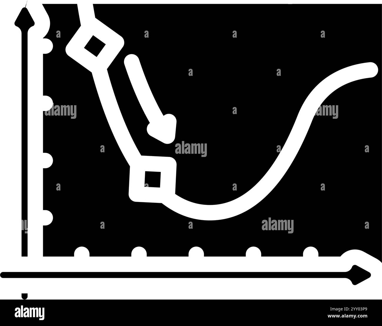 gradient descent arrow machine learning glyph icon vector illustration Stock Vector Image & Art ...