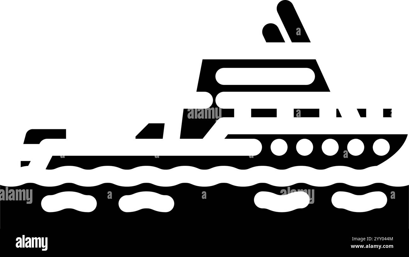 Black patrol boat Cut Out Stock Images & Pictures - Alamy