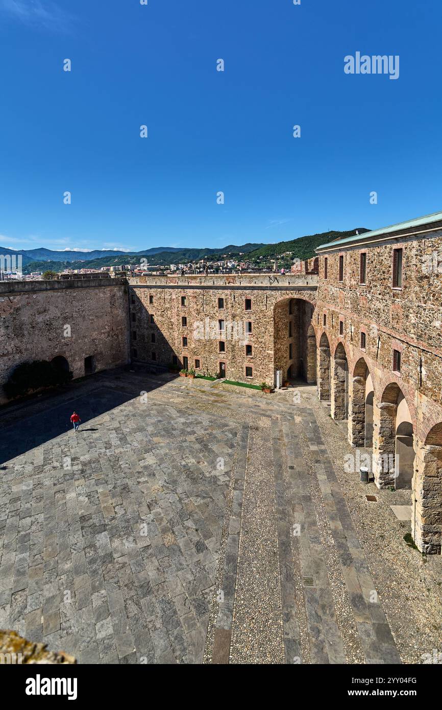Priamar Fortress in Savona, Italy, with its historic architecture and ...