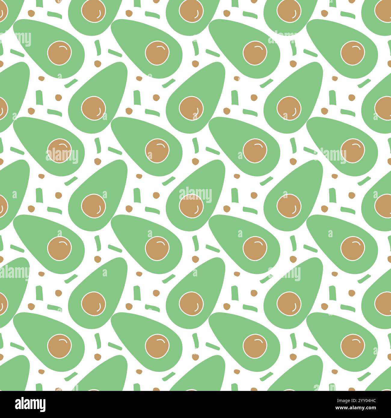 Seamless avocado pattern. Colored avocado background. Doodle ...