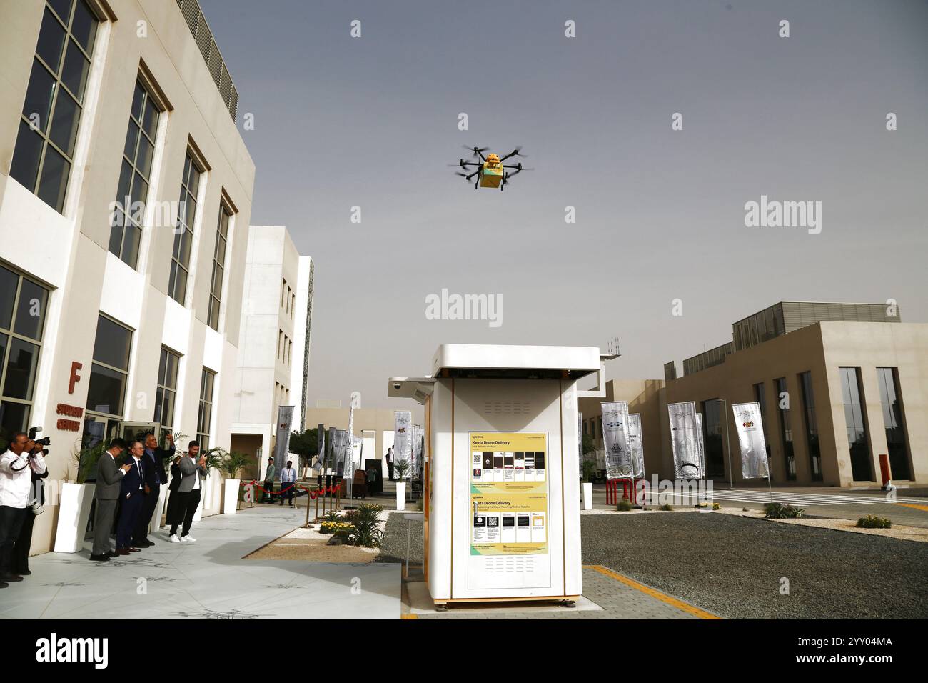Dubai, United Arab Emirates (UAE). 17th Dec, 2024. A drone of Keeta ...