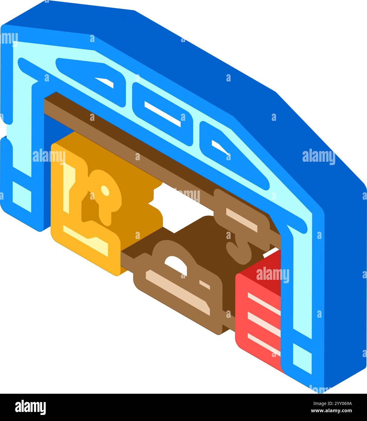 industrial workshop industry isometric icon vector illustration Stock ...