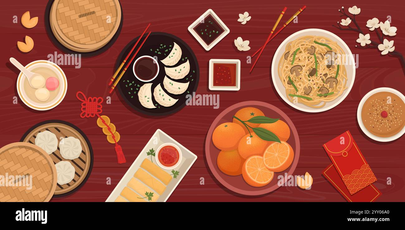 Background traditional chinese decorations Stock Vector Images - Alamy