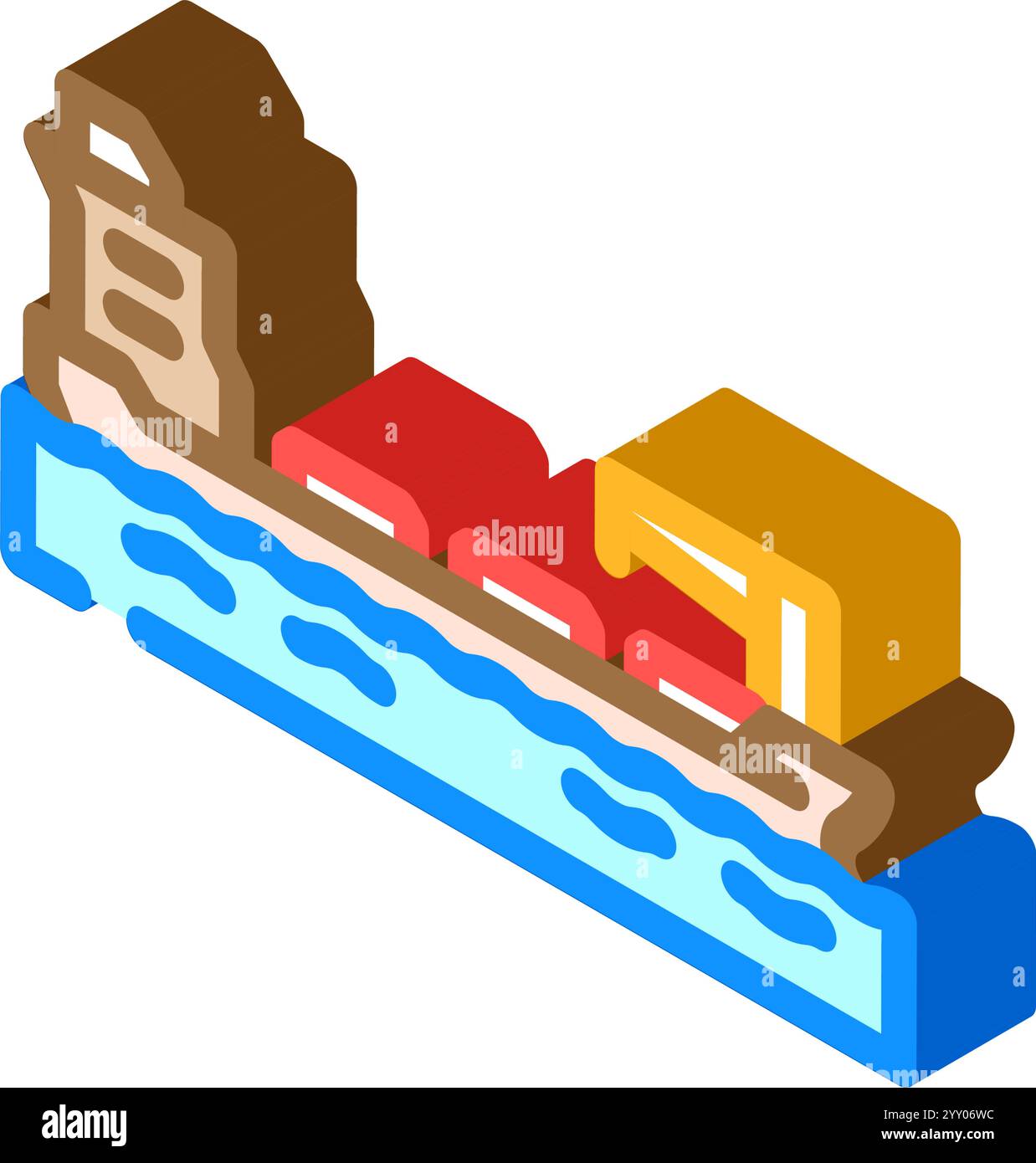 Cargo barge bulk Stock Vector Images - Alamy