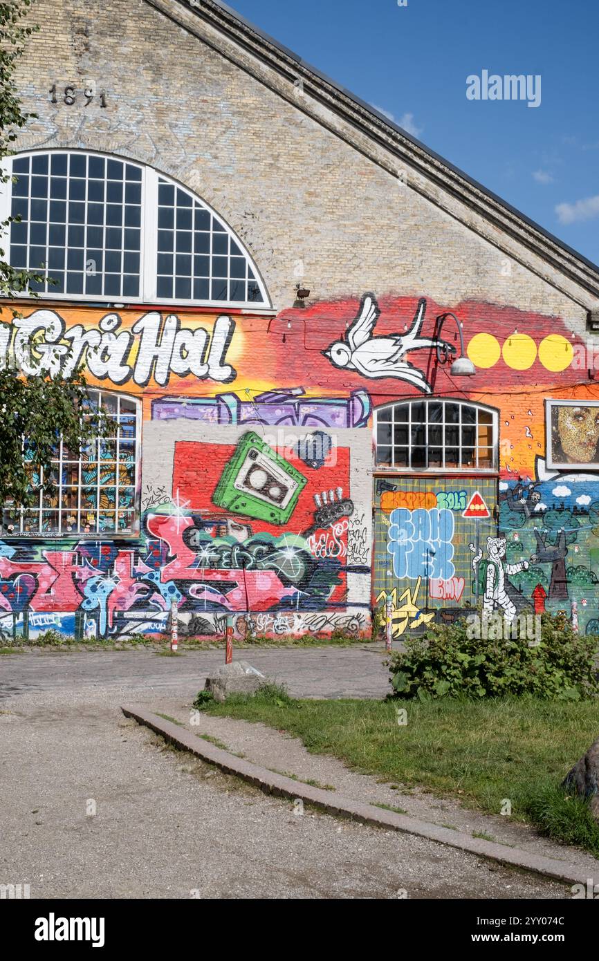 Street art in Christiania, Copenhagen, Denmark Stock Photo - Alamy