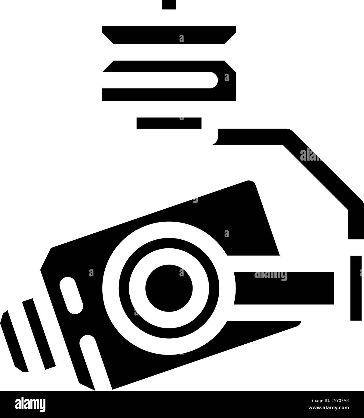 camera gimbal aerial vehicle glyph icon vector illustration Stock ...