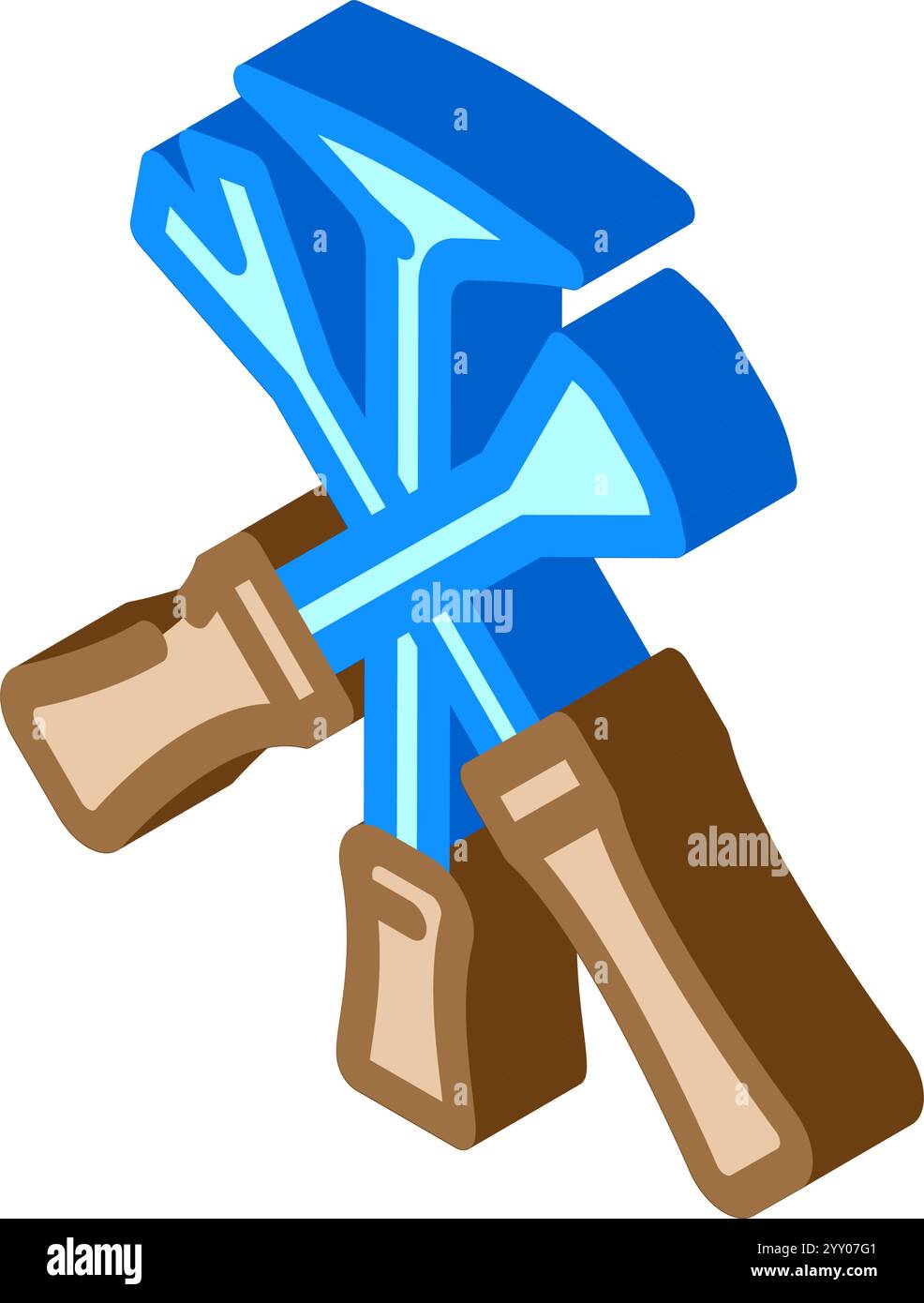 pry bar car repair tool isometric icon vector illustration Stock Vector ...