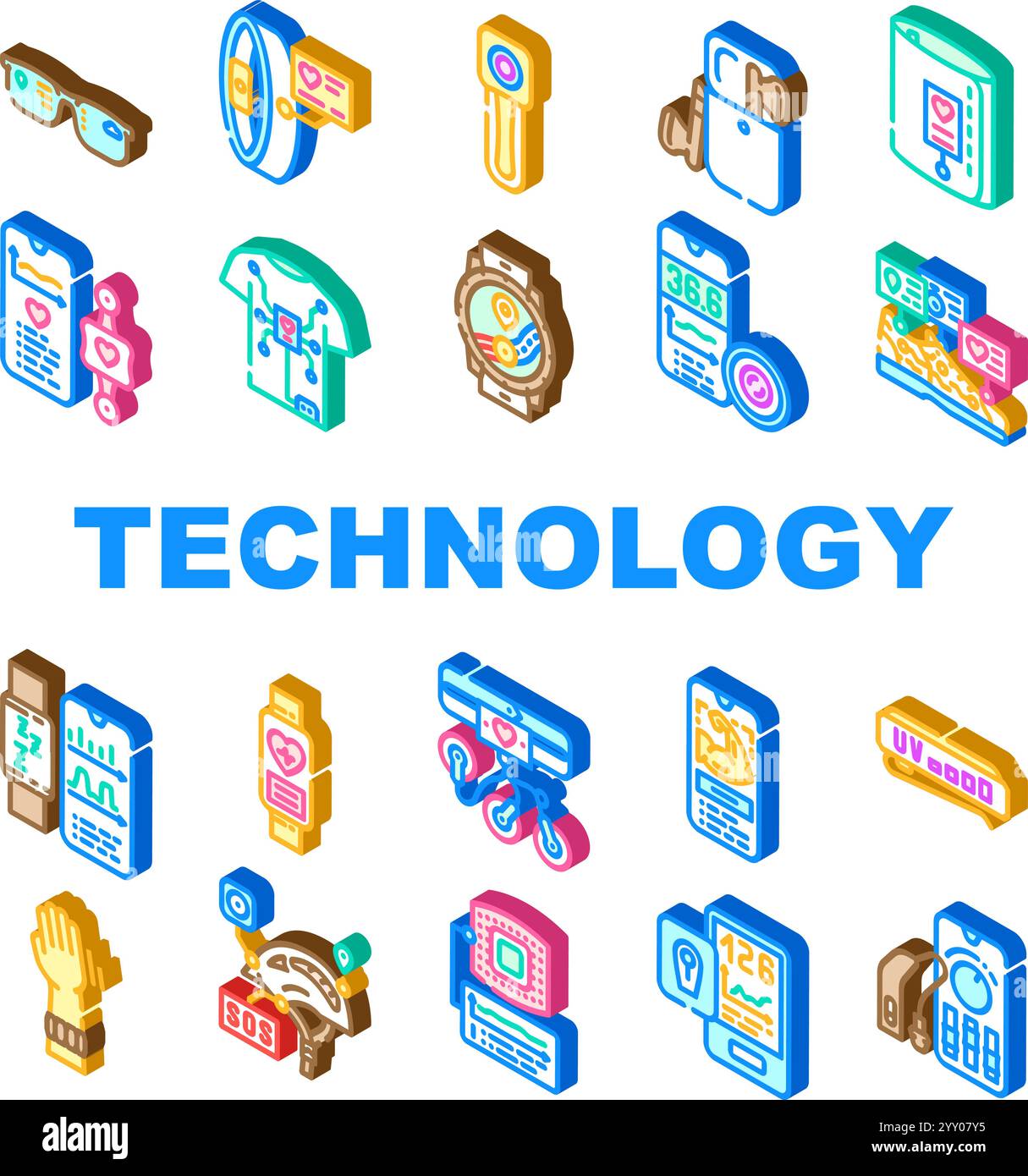 Wearable health devices symbol hi-res stock photography and images - Alamy